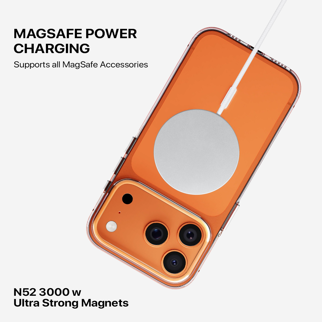 Anti Yellow Magsafe Transparent Clear Case - Iphone 17 Pro Max – casence