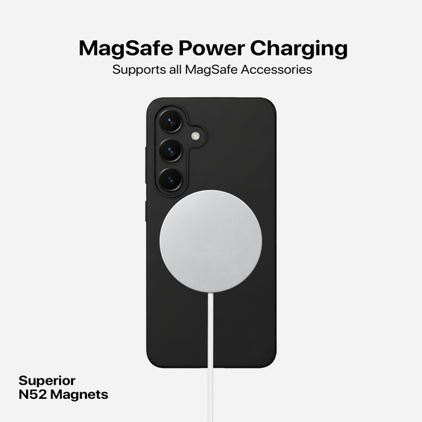 Anti Dust Magsafe Silicone Case - Samsung S25 Ultra (Black) – casence